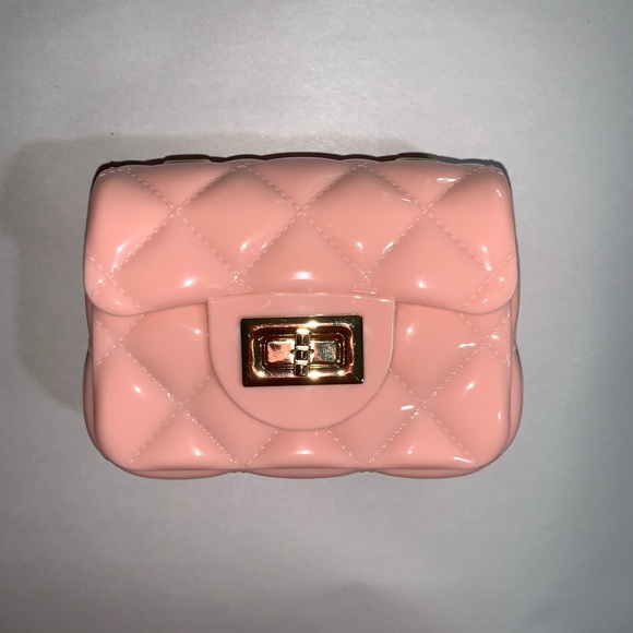 Designers Originals | Bags | Nwt Pink Quilted Pvc Crossbody Microbag ...